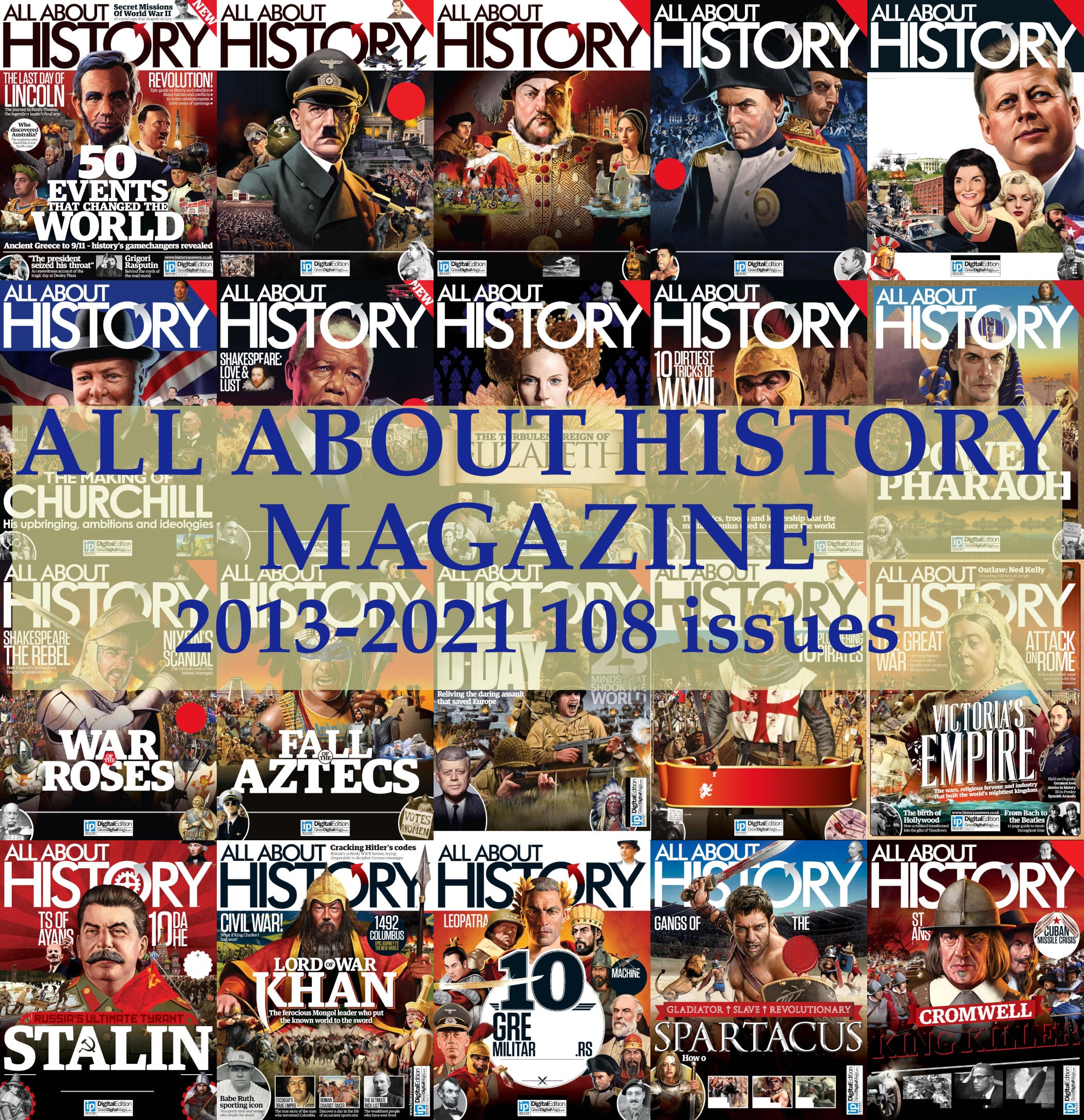 History Magazine Digital Collection - Etsy