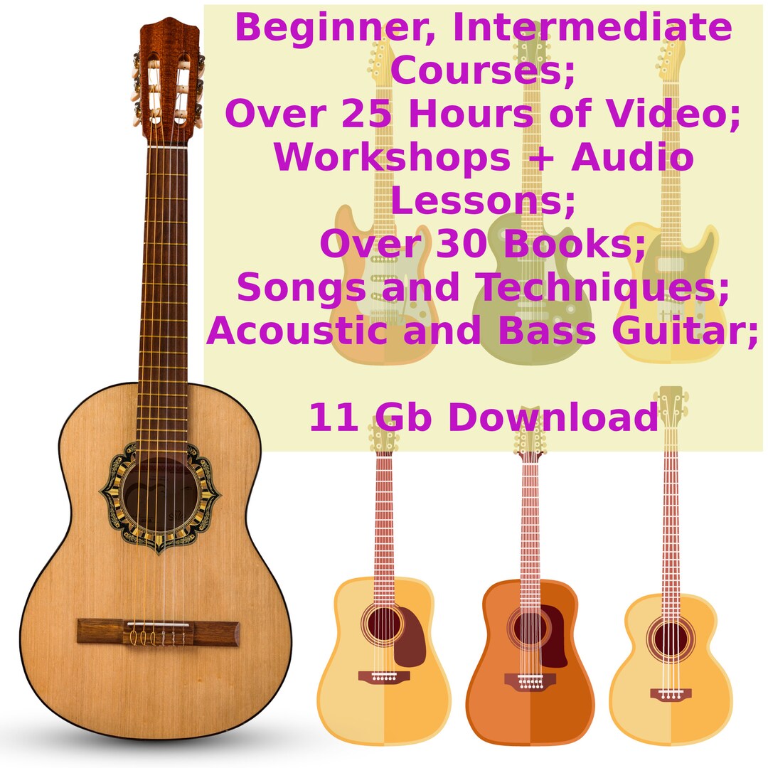 Guitar Lessons, Video and Audio Courses for Acoustic, Bass and Jazz ...