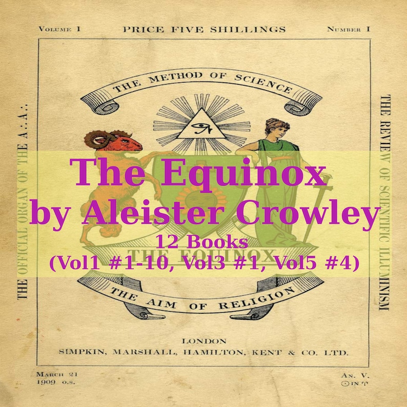 The Equinox by Aleister Crowley, Occultism, Mysticism, Magick, Esoteric ...