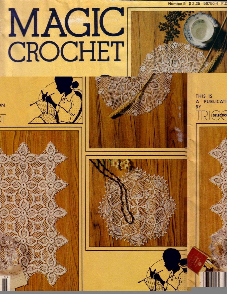 Crochet, Magic Crochet Magazine Vintage 64 Issues Collection, Crochet ...