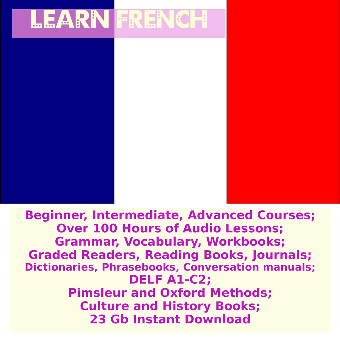 Learn French Courses for Beginners Intermediate and Advanced, Pimsleur ...