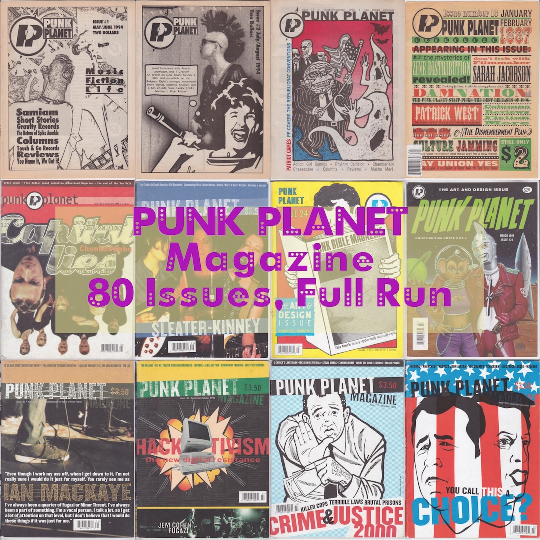 Punk Planet Zine 80 Issues Digital Collection, Underground, Music ...
