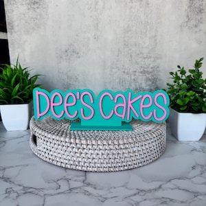 Acrylic Business Sign Bubble Shape With Stand | Instagram Tag ...