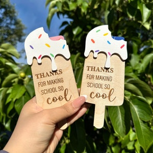 Ice Cream Popsicle Giftcard Holder | Teacher Gift | End of School Year ...