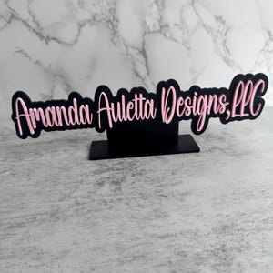 Acrylic Business Sign Bubble Shape With Stand | Instagram Tag ...
