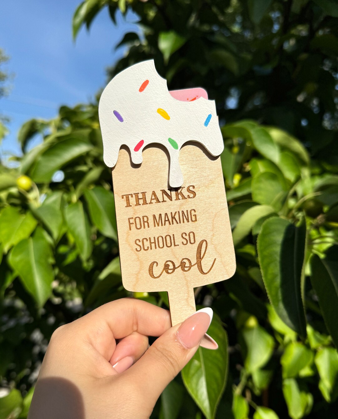 Ice Cream Popsicle Giftcard Holder | Teacher Gift | End of School Year ...