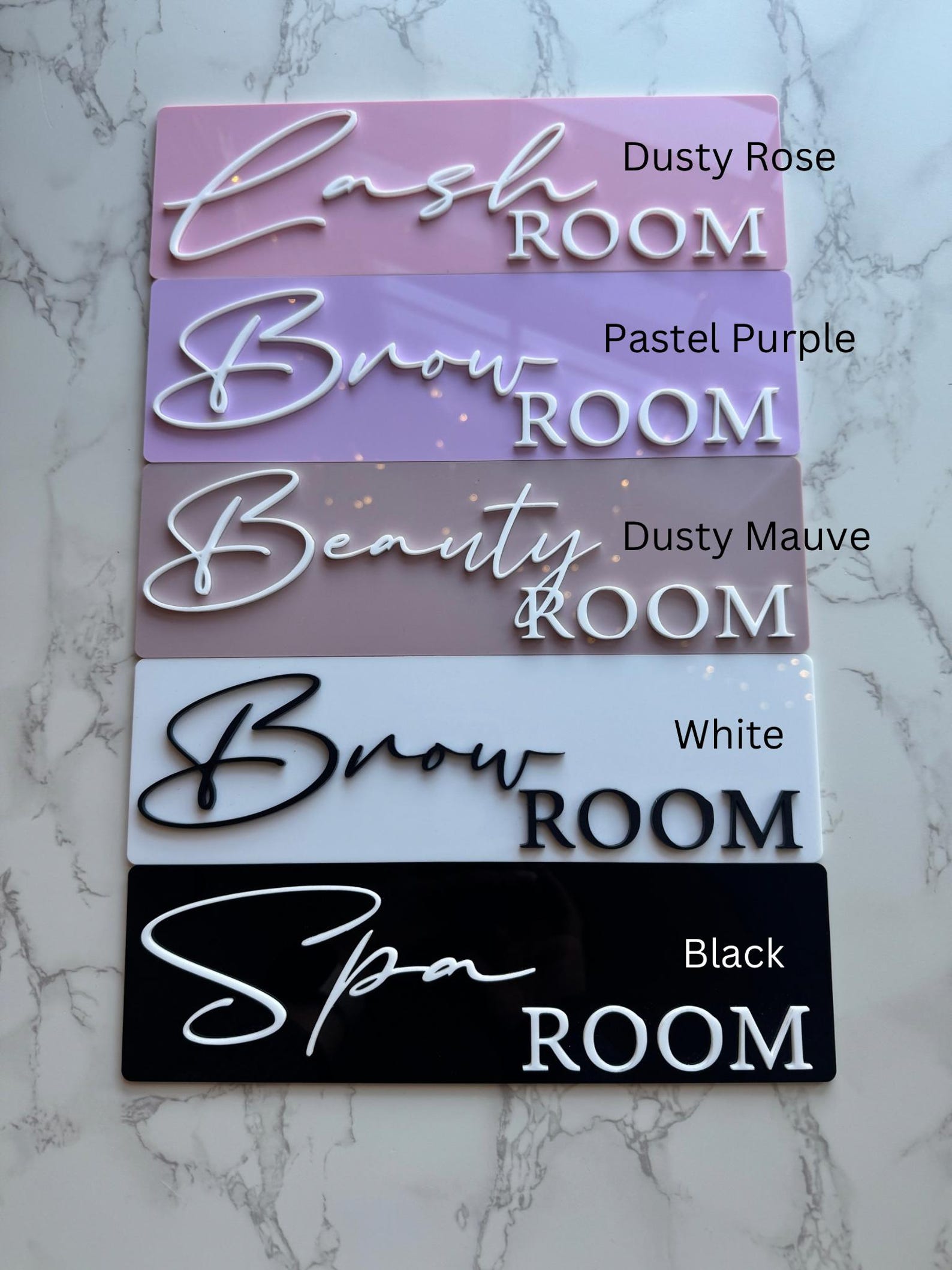 Beauty Door Sign | 3D Acrylic Sign | Brow Lash Sign Acrylic Sign | Spa ...