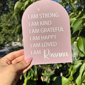 Personalized Affirmation Sign | Daily Affirmation | Motivation ...