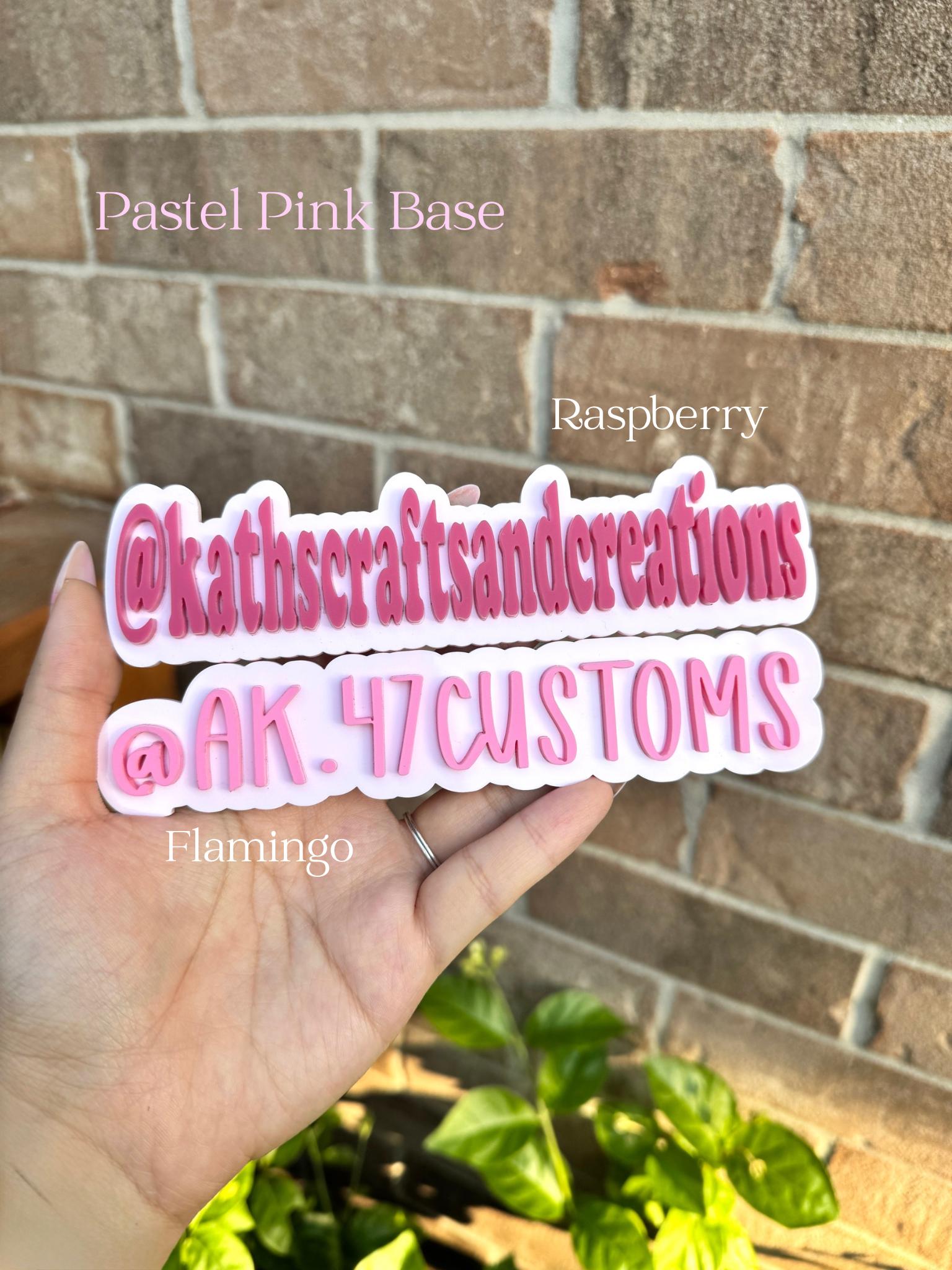 Acrylic Social Media Watermark Bubble Shape |instagram Tag|business Tag ...