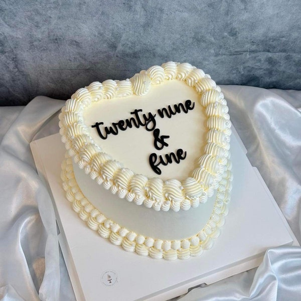 Twenty Fine Acrylic Cake Topper - Etsy
