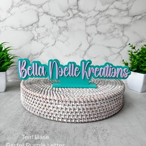 Acrylic Business Sign Bubble Shape With Stand | Instagram Tag ...