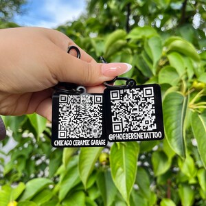 Custom QR Code Keychain Instagram Tag Scan & Follow Personalized ...