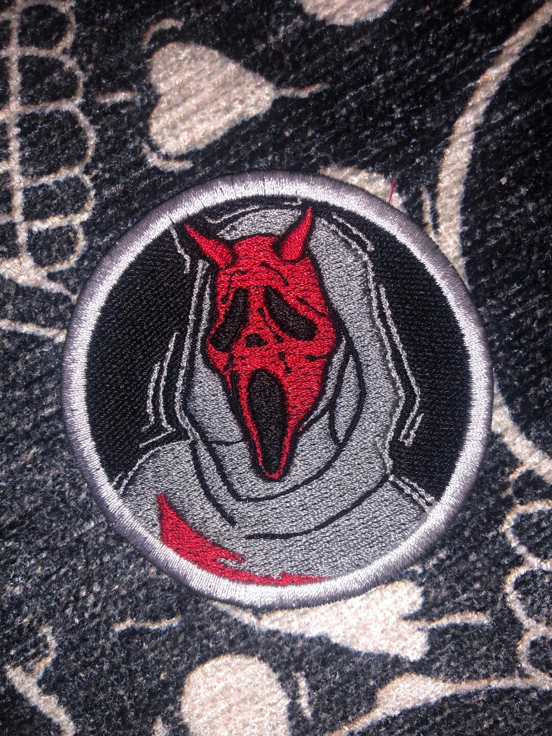 Devil Ghost Face Patch - Etsy