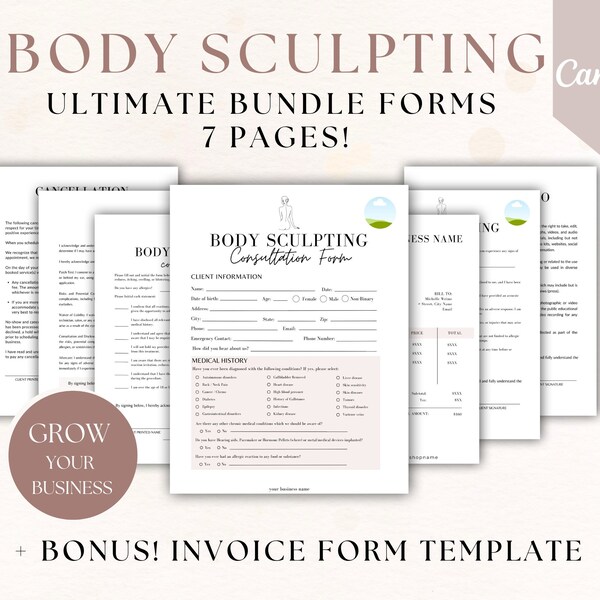 Body Sculpting Forms - Etsy