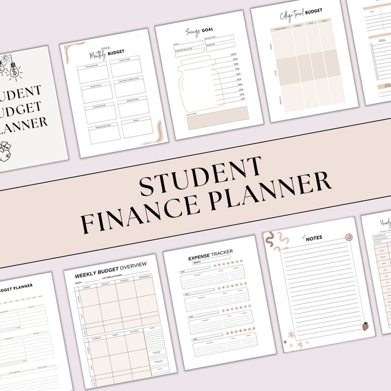 Student Budget Planner Printable, Student Finance Planner 2024, Student ...