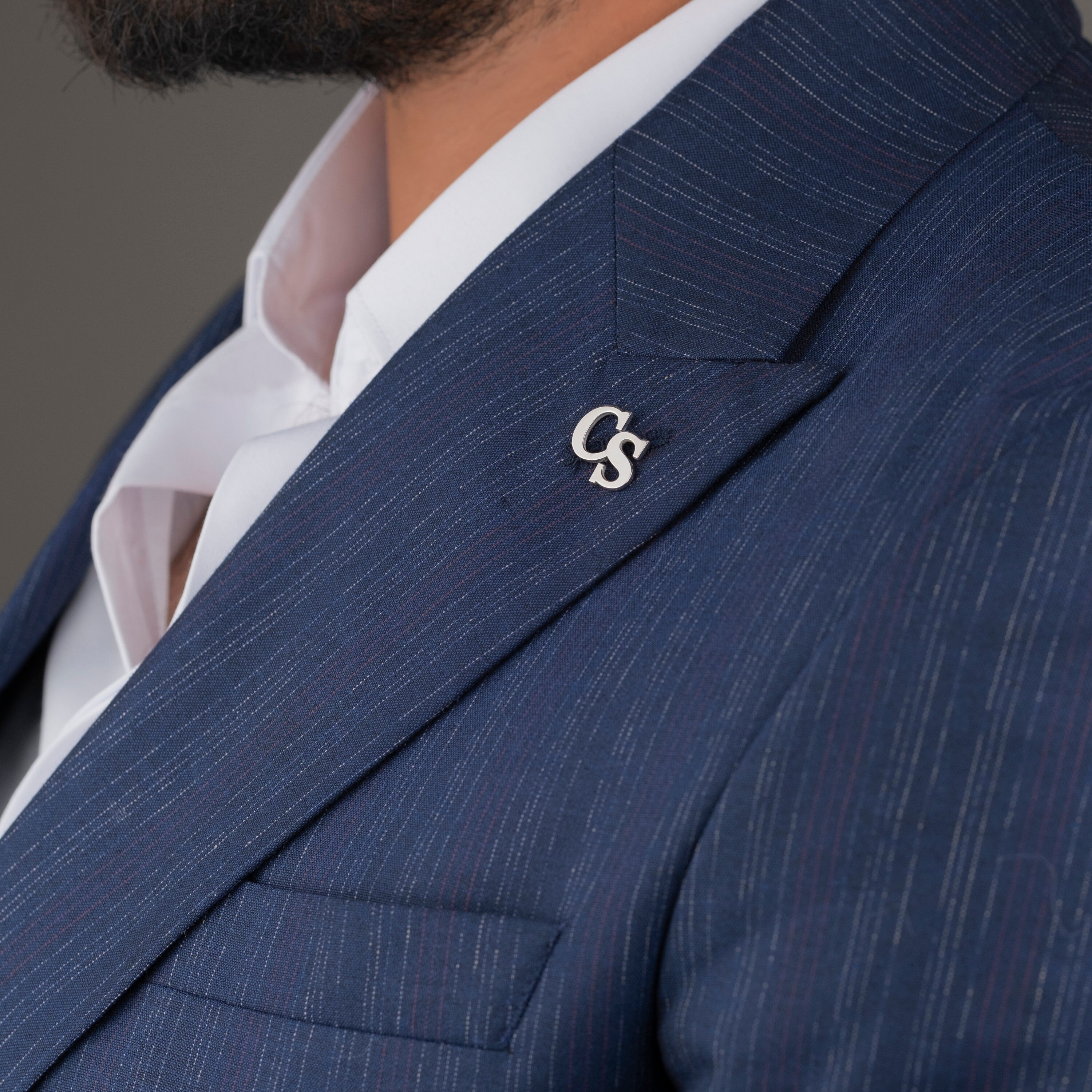 925K Sterling Silver Letter Engraved Men Lapel Pin, Personalized Name ...