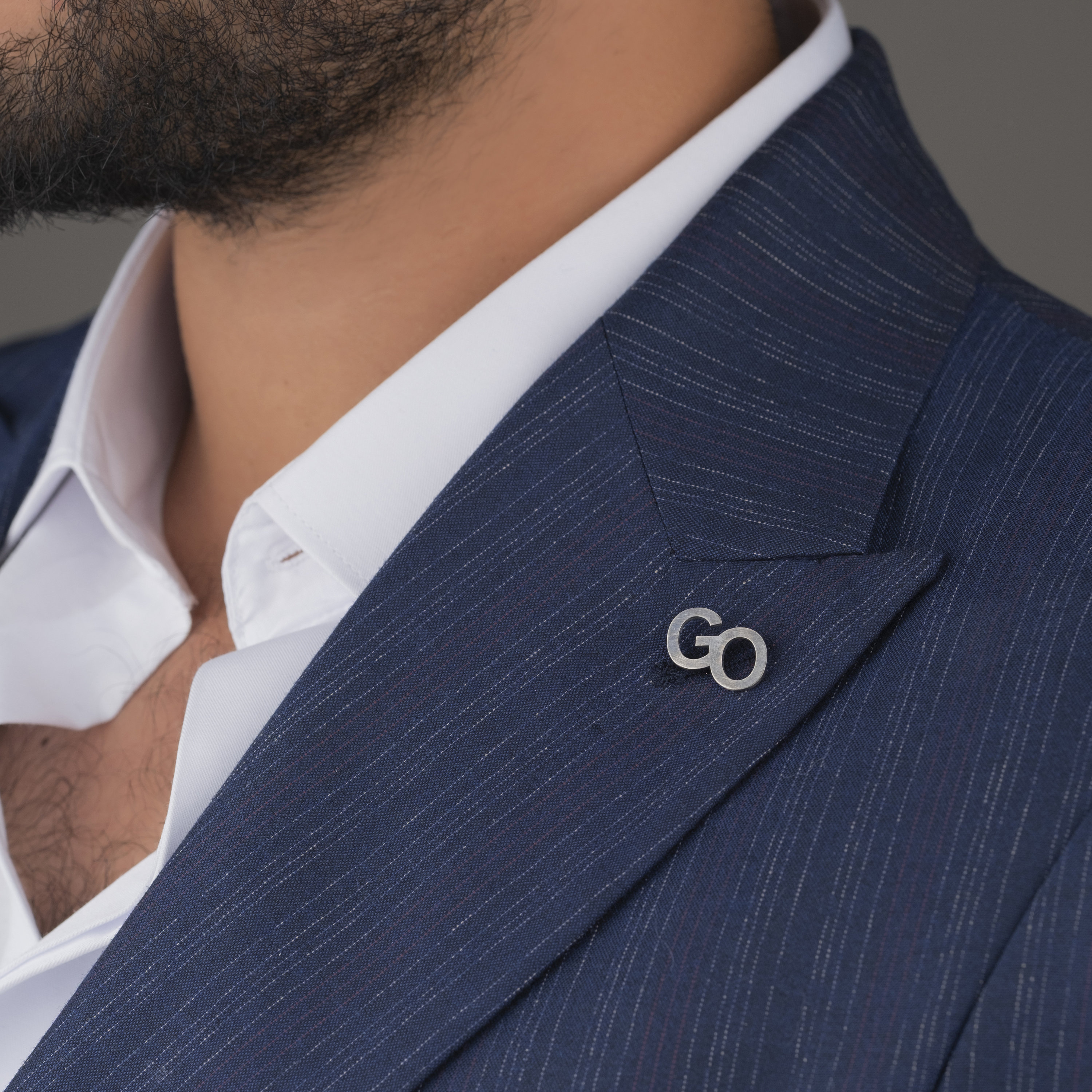 925K Sterling Silver Letter Engraved Men Lapel Pin, Personalized Name ...