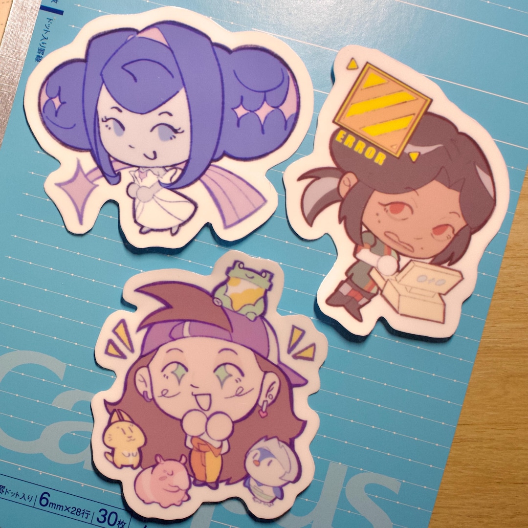 Guinevere, Andi, Frankie Glossy Sticker, Knights of Guinevere, 3 ...