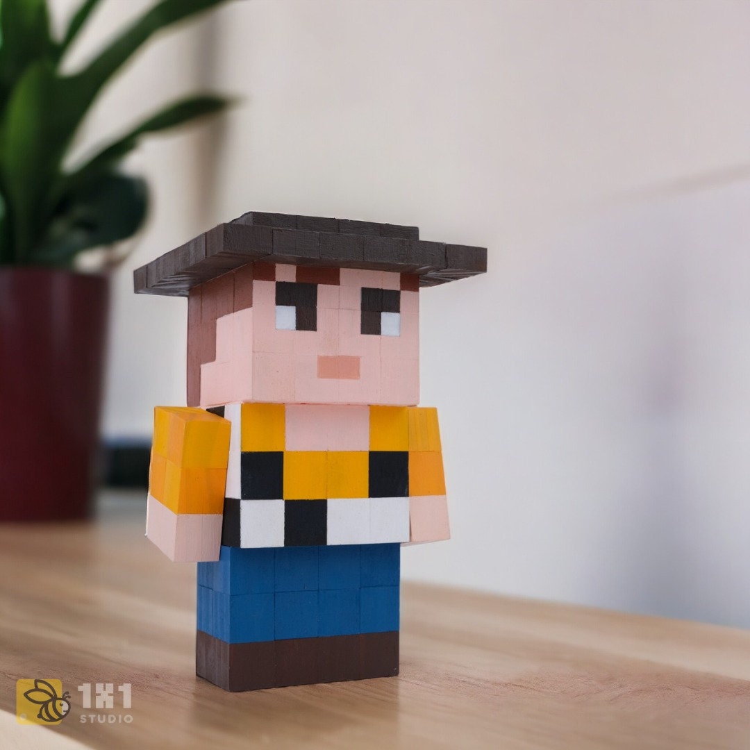 DIY Coloring Woody Toy Story Wooden Model, Handmade Disney Toy Story ...