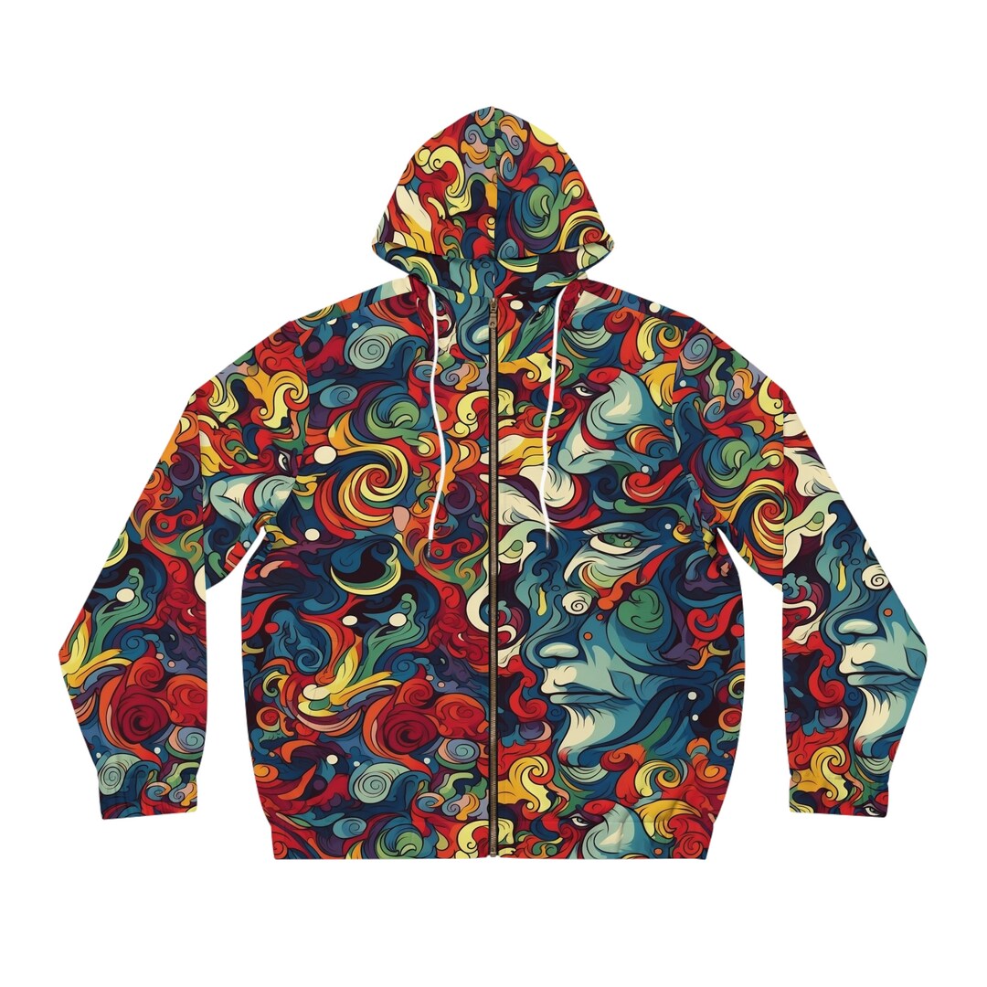 Psychedelic Elf Self Hoodie, Festival, Psychedelic, Wearable Art, Art ...