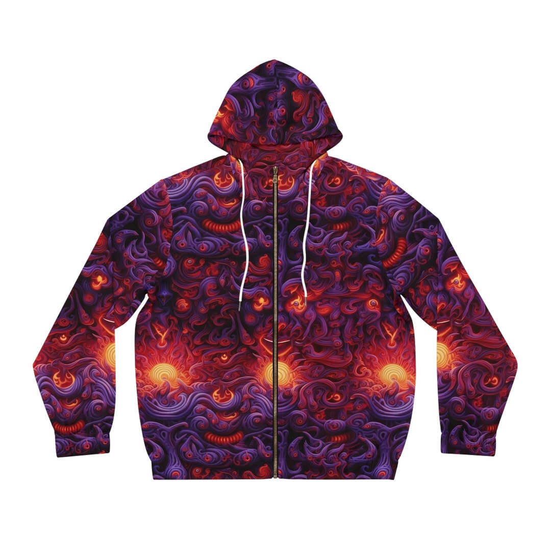 Melted Phantom Hoodie, Festival, Psychedelic, Wearable Art, Art ...