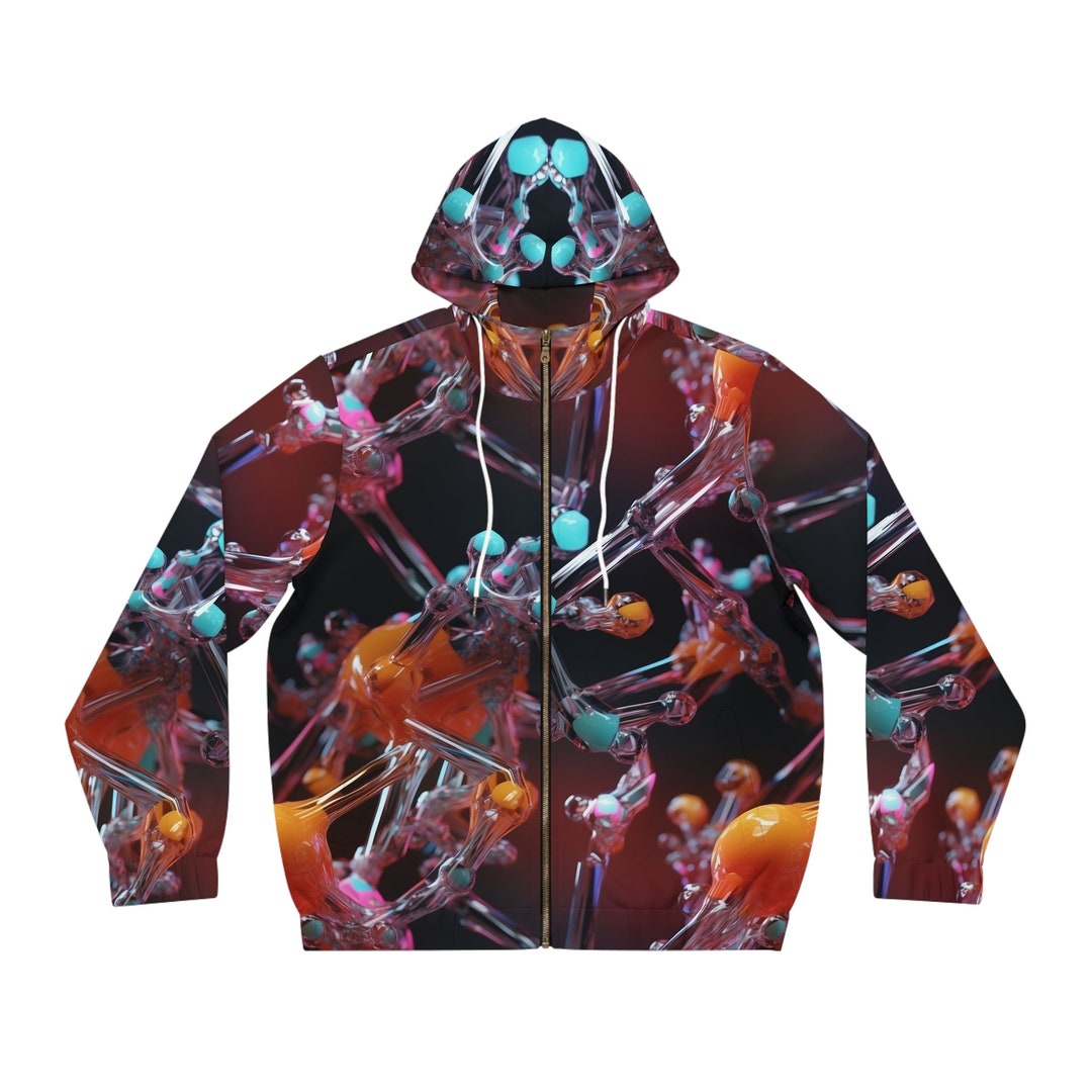 Molecule Hoodie, Festival, Psychedelic, Wearable Art, Art, Visionary ...