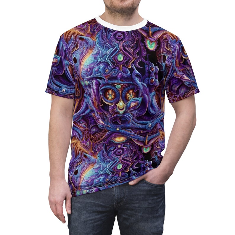 Psychedelic Watcher Shirt, Festival, Psychedelic, Wearable Art, Art ...