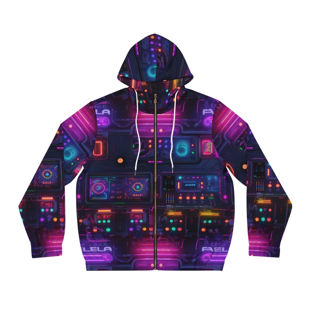 Control Panel Hoodie, Festival, Psychedelic, Wearable Art, Art ...