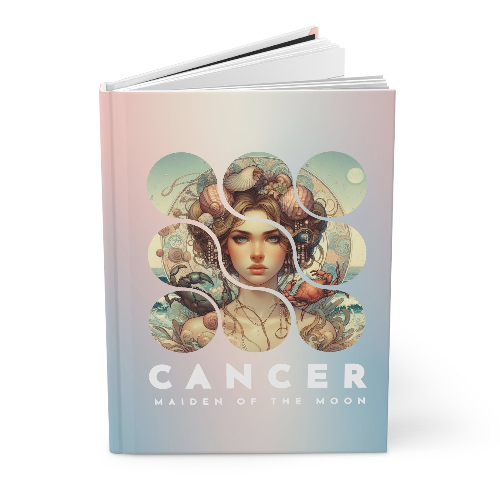 CANCER Goddess Hardcover Journal for Writing, Zodiac Astrology Moon ...