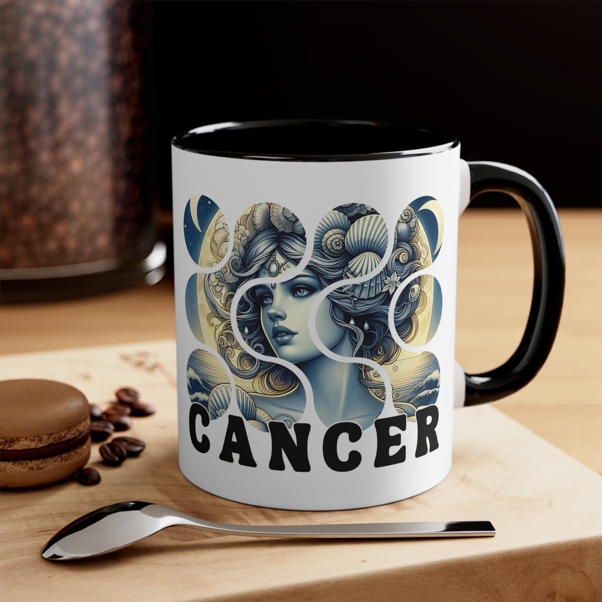 CANCER Goddess Coffee Mug, 11oz, Zodiac Astrology Moon Magic Birthday ...