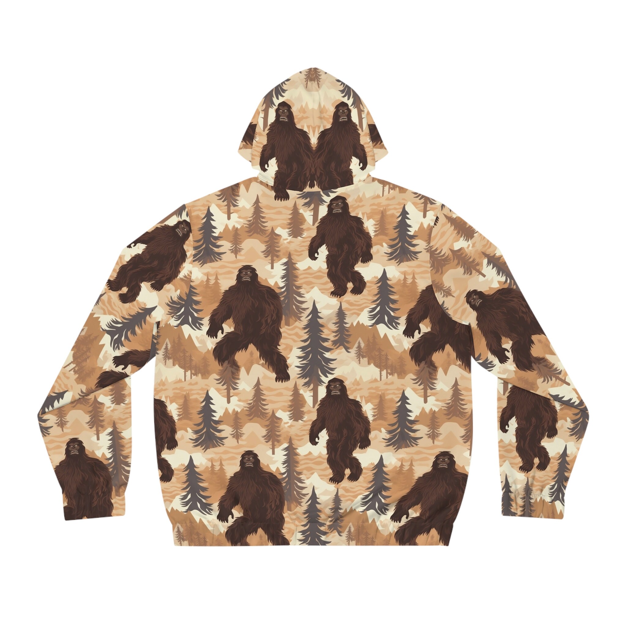 Camo Bigfoot Sasquatch Hoodie Yeti Cryptid Conspiracy - Etsy