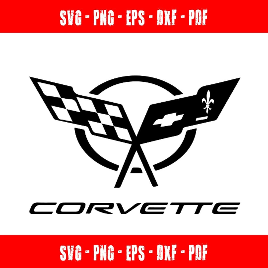Corvette Car Logo Png Pdf Eps Dxf Svg Cricut Cut File - Etsy
