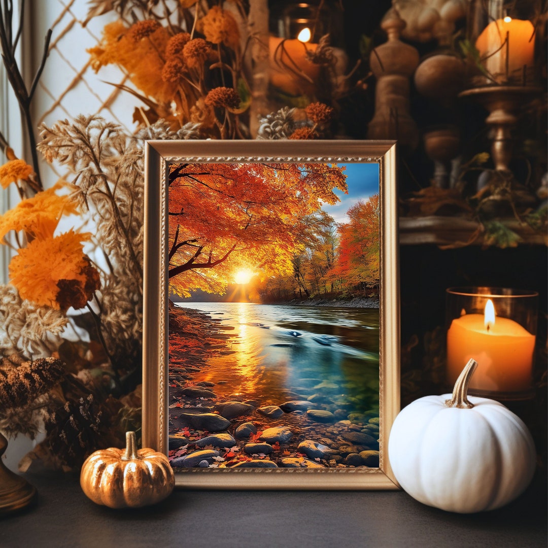 Fall Landscape Print, Fall Wall Art, Autumn Decor, Autumn Landscape ...