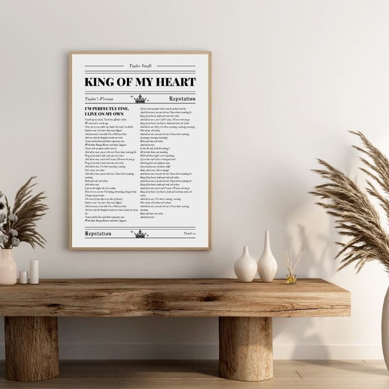 King of My Heart - Etsy