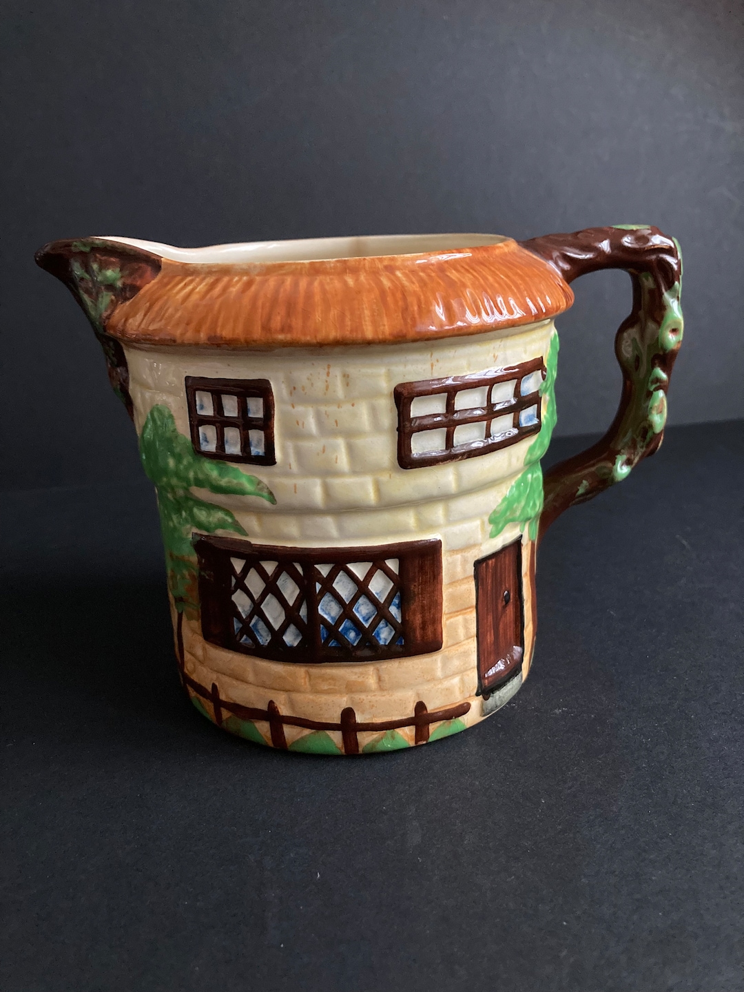 Beswick Cottage Ware Jug, Hand Painted Thatch Cottage Style Mid Century ...