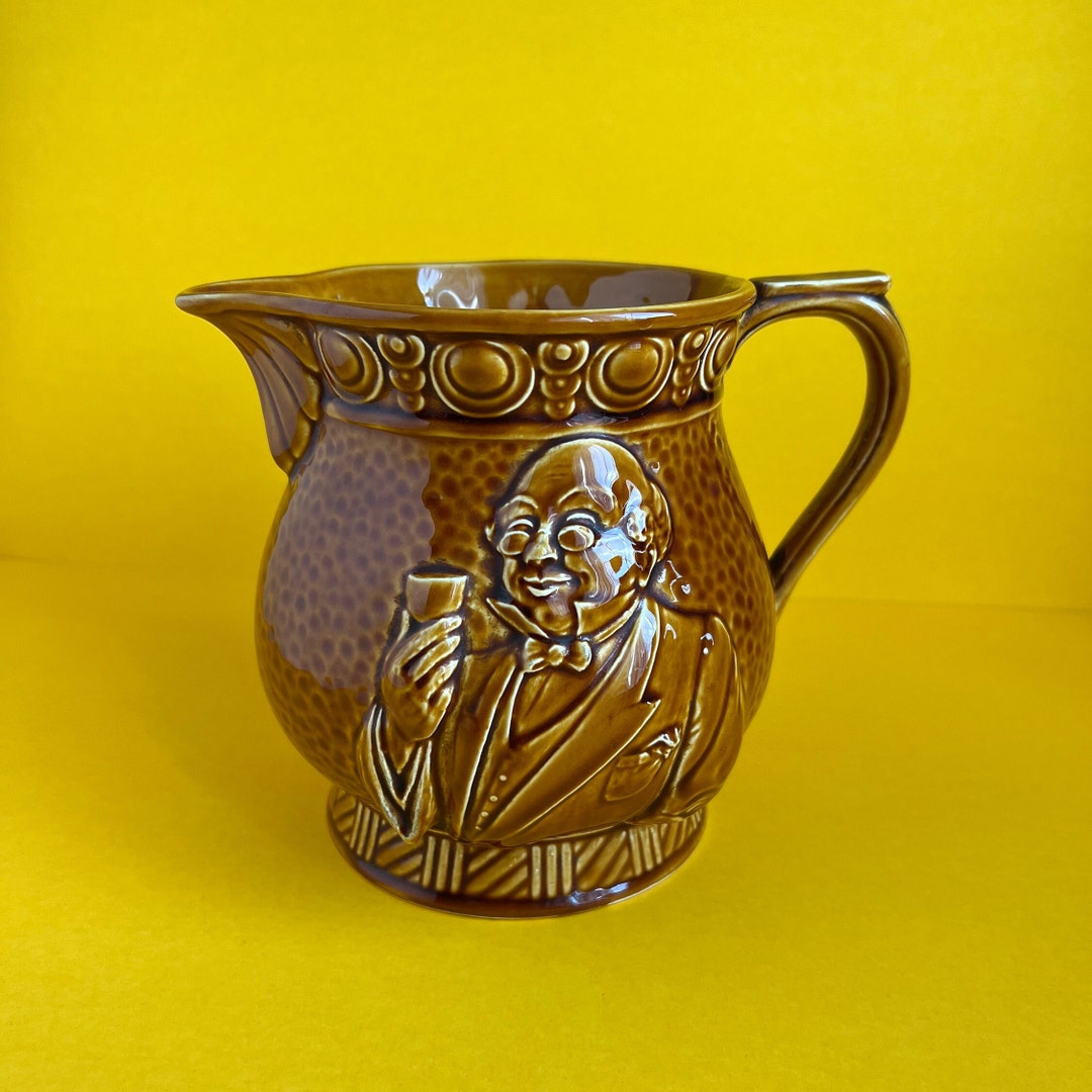 Falcon Ware Jug the Old Bull and Bush Vintage Pitcher Treacle Brown ...
