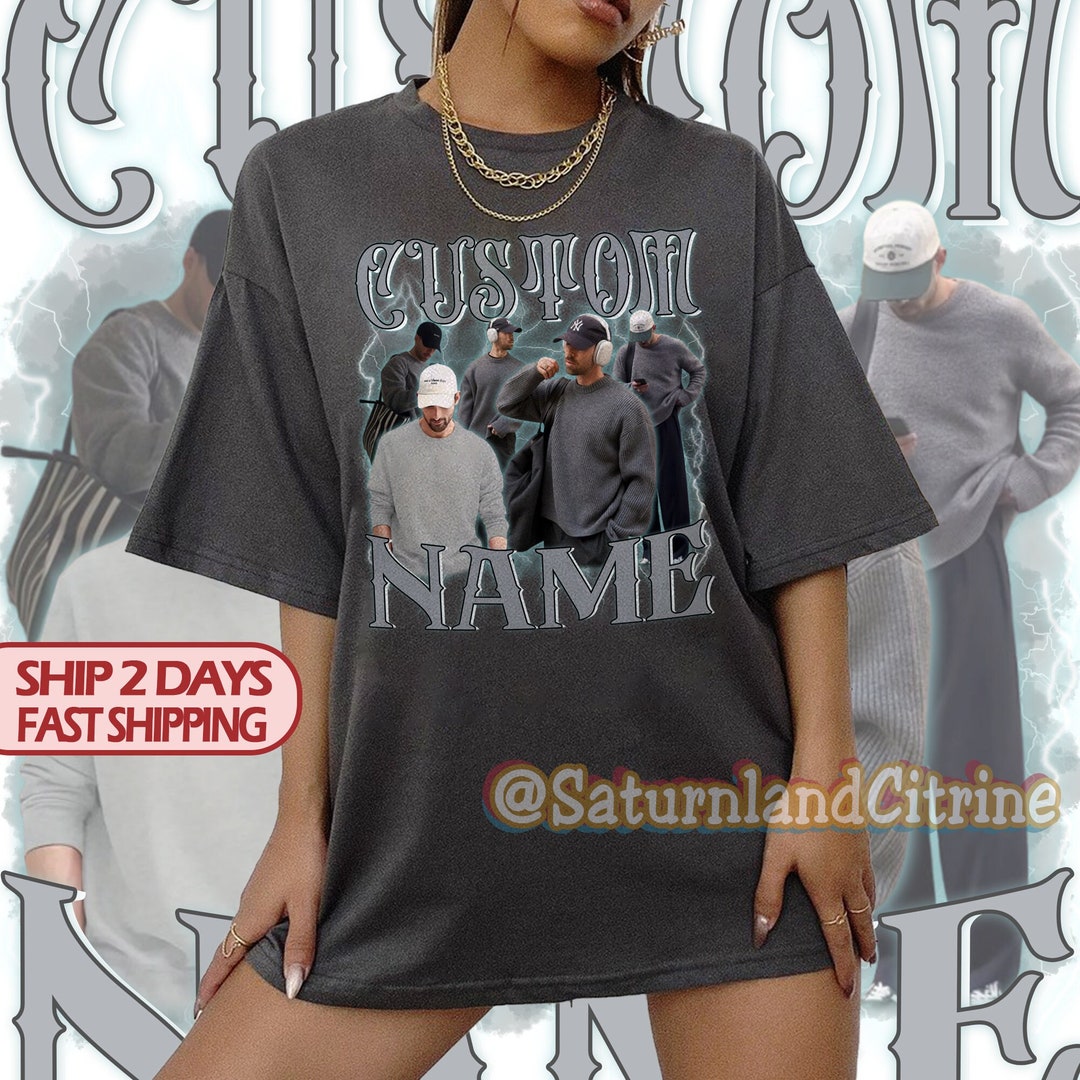 Custom Bootleg Rap Shirt, Vintage Custom Funny Rap Tee, Custom Photo ...