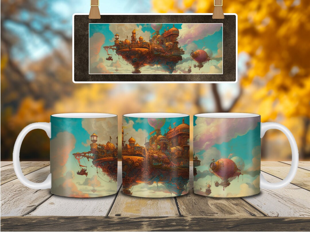 Steampunk Flying Machine Mug 11 Oz - Etsy