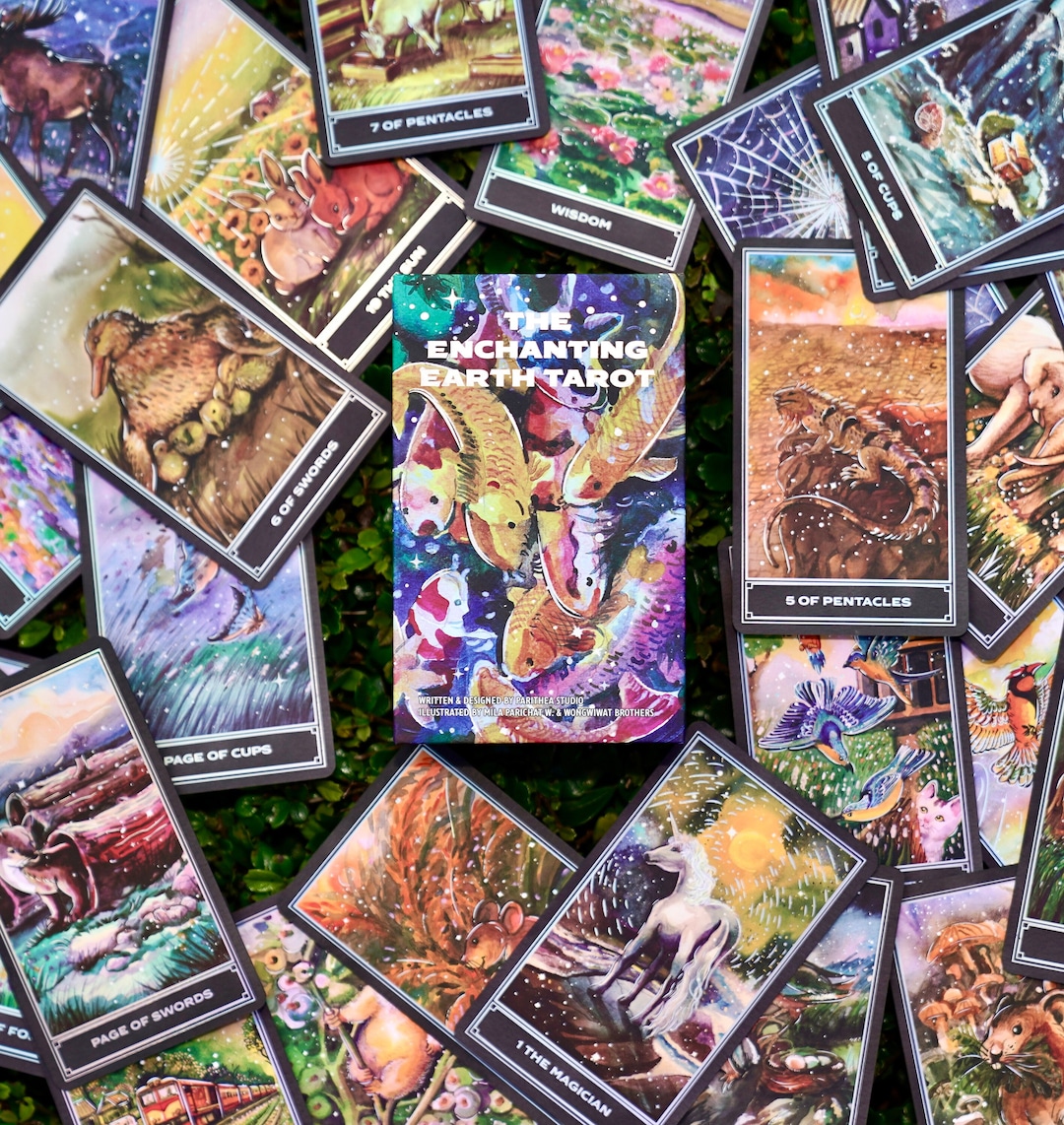 The Enchanting Earth Tarot - Standard Deck / Animal Tarot Cards/ Hand ...