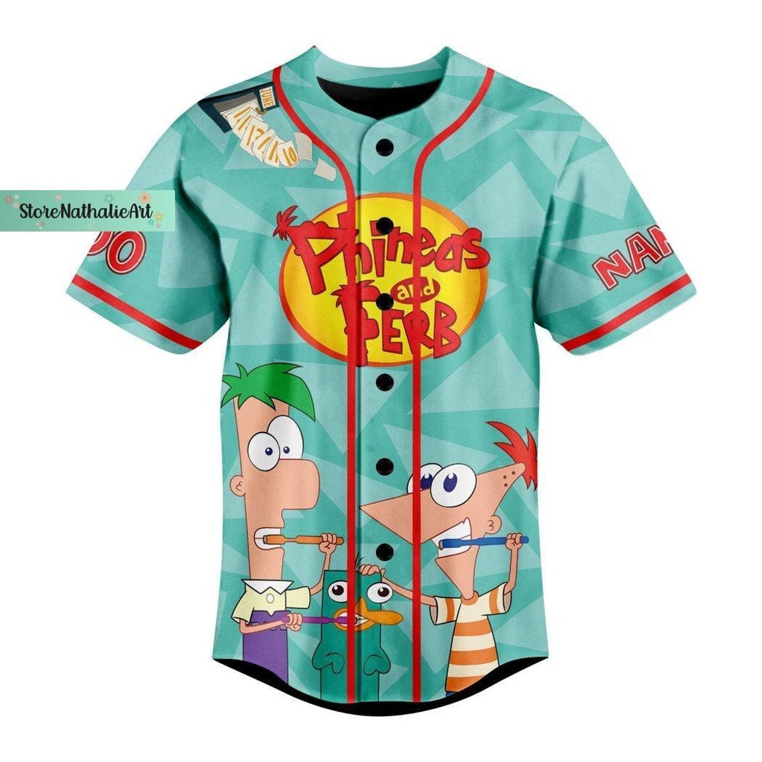 Phineas and Ferb Jersey Phineas Ferb Jersey Shirt Disney - Etsy