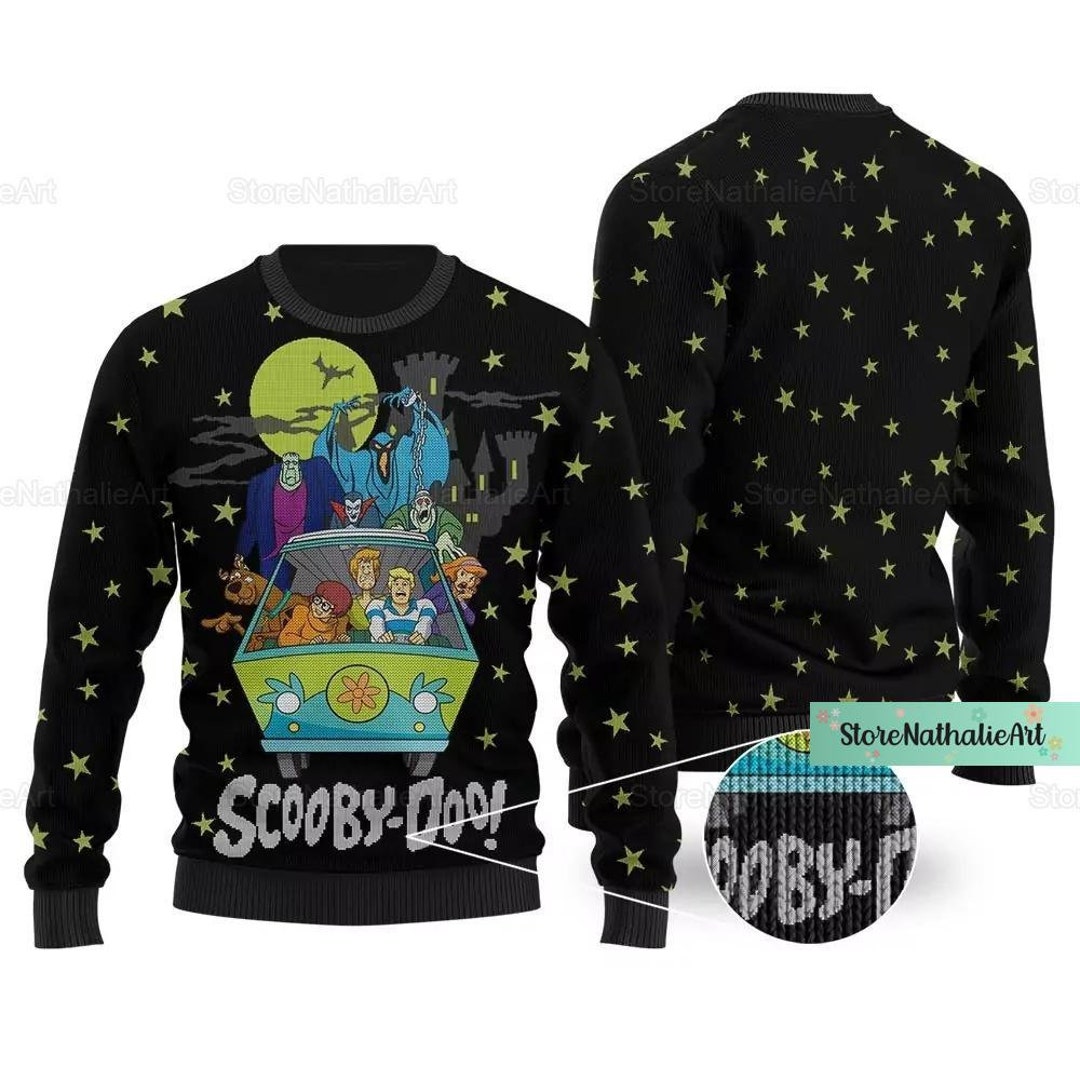Scooby Doo Sweater, Scooby Doo Ugly Sweater, Scooby Doo Xmas Sweater ...