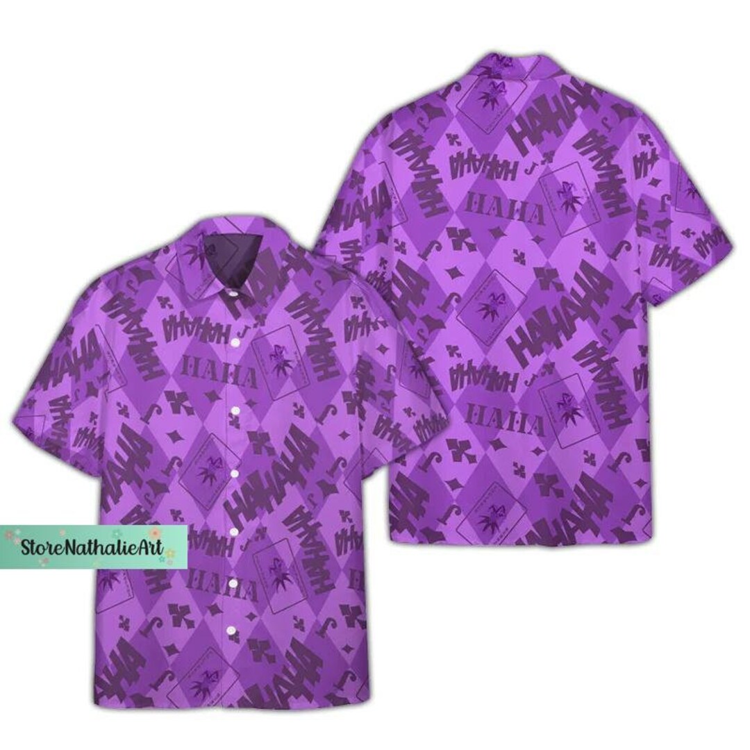 La Camisa Joker Camisa Hawaiana Joker Camisa Con Botones Etsy España