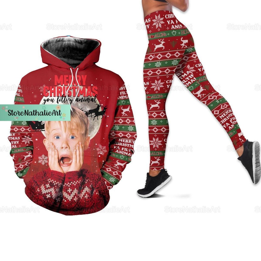 Christmas Home Alone Hoodies, Home Alone Leggings, Kevin Mccallister 3D ...