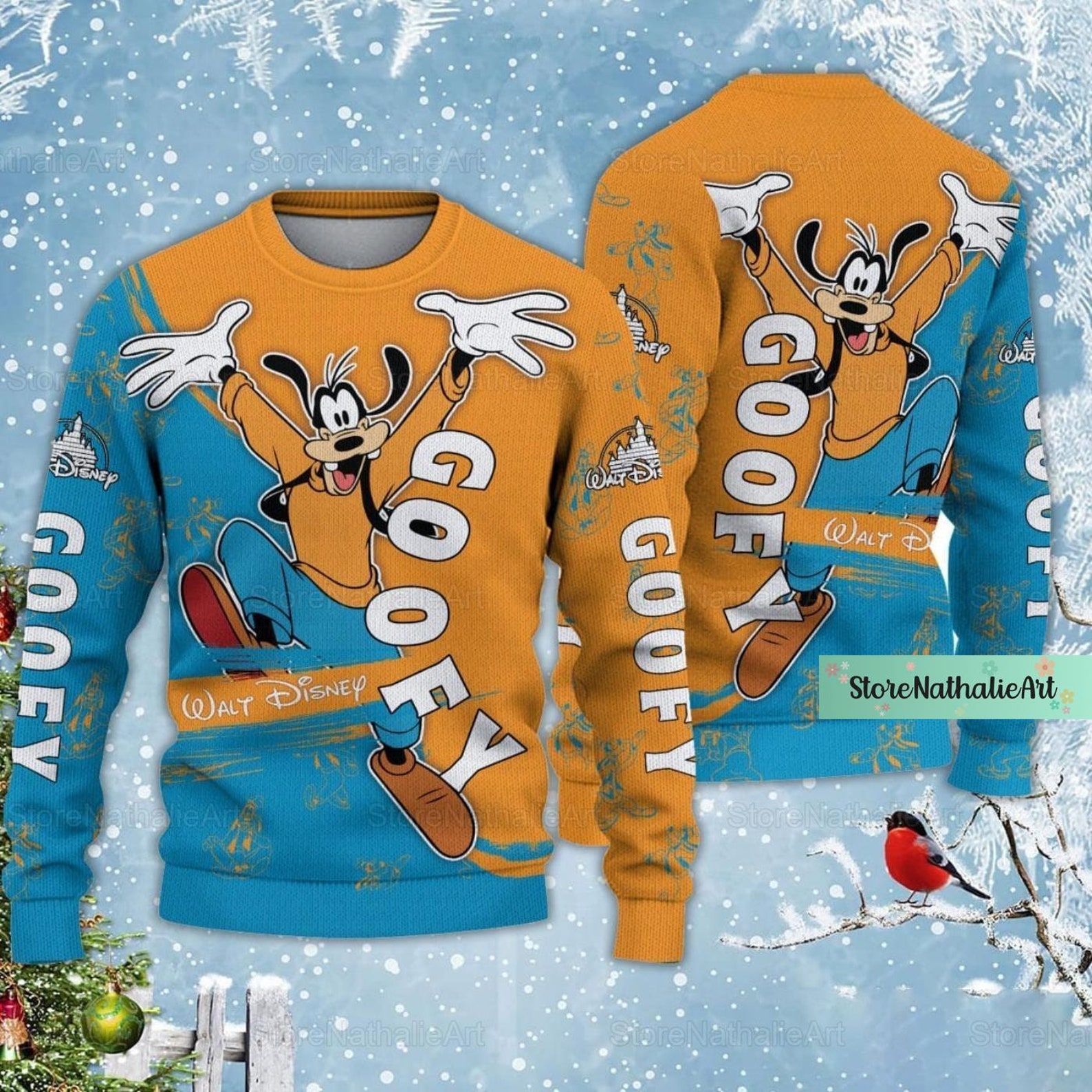 Goofy Disney Ugly Sweater, Goofy Dog Ugly Sweater, Disney Goofy Xmas ...