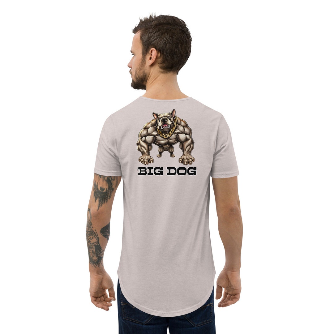 Big Dog Gym T-shirt, Unique Design, Workout Tee, Fitness Gift, Athletic ...