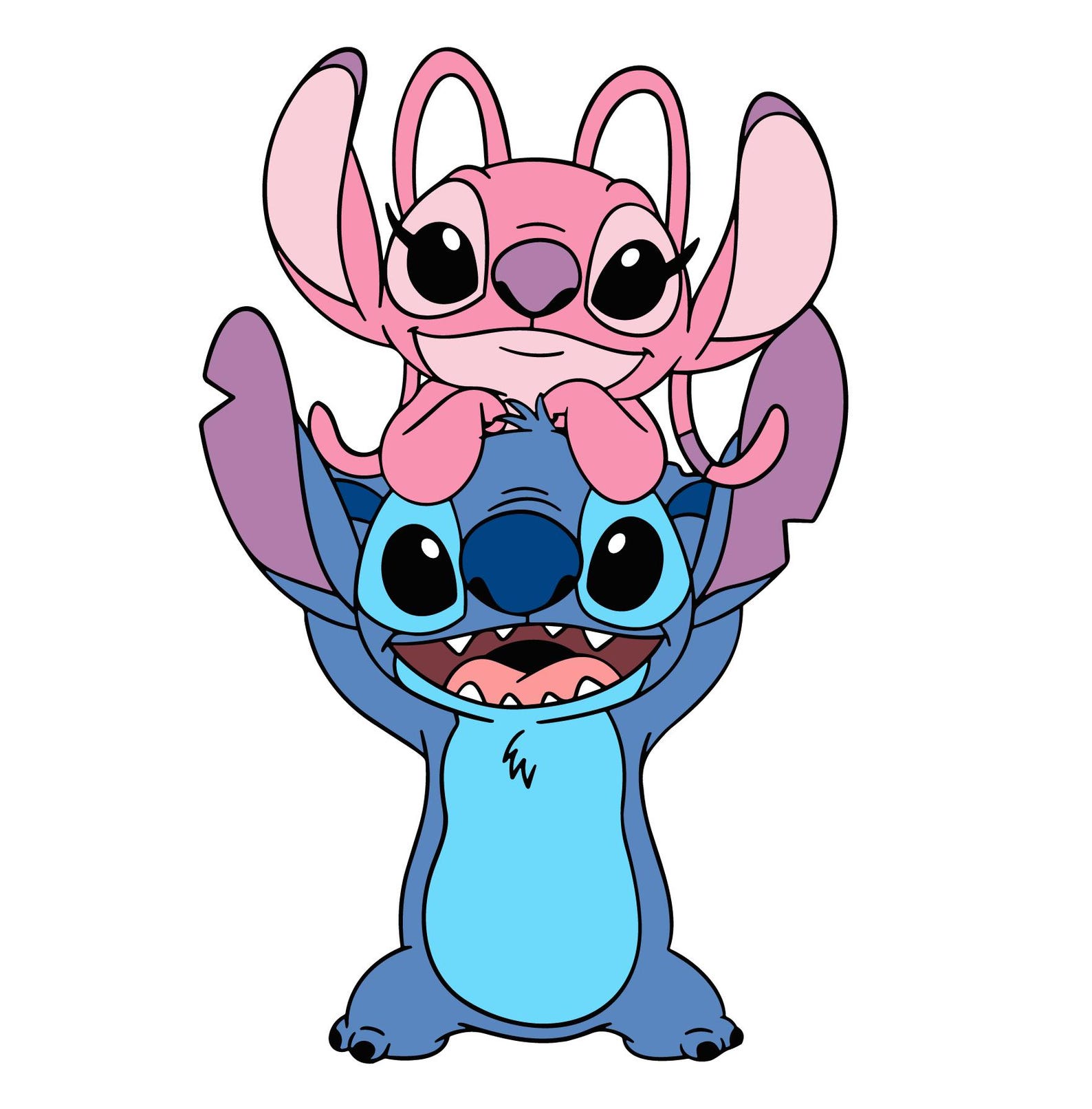 Stitch and Angel SVG Bundle, Stitch Couple Svg, Stitch Love Svg, Angel ...