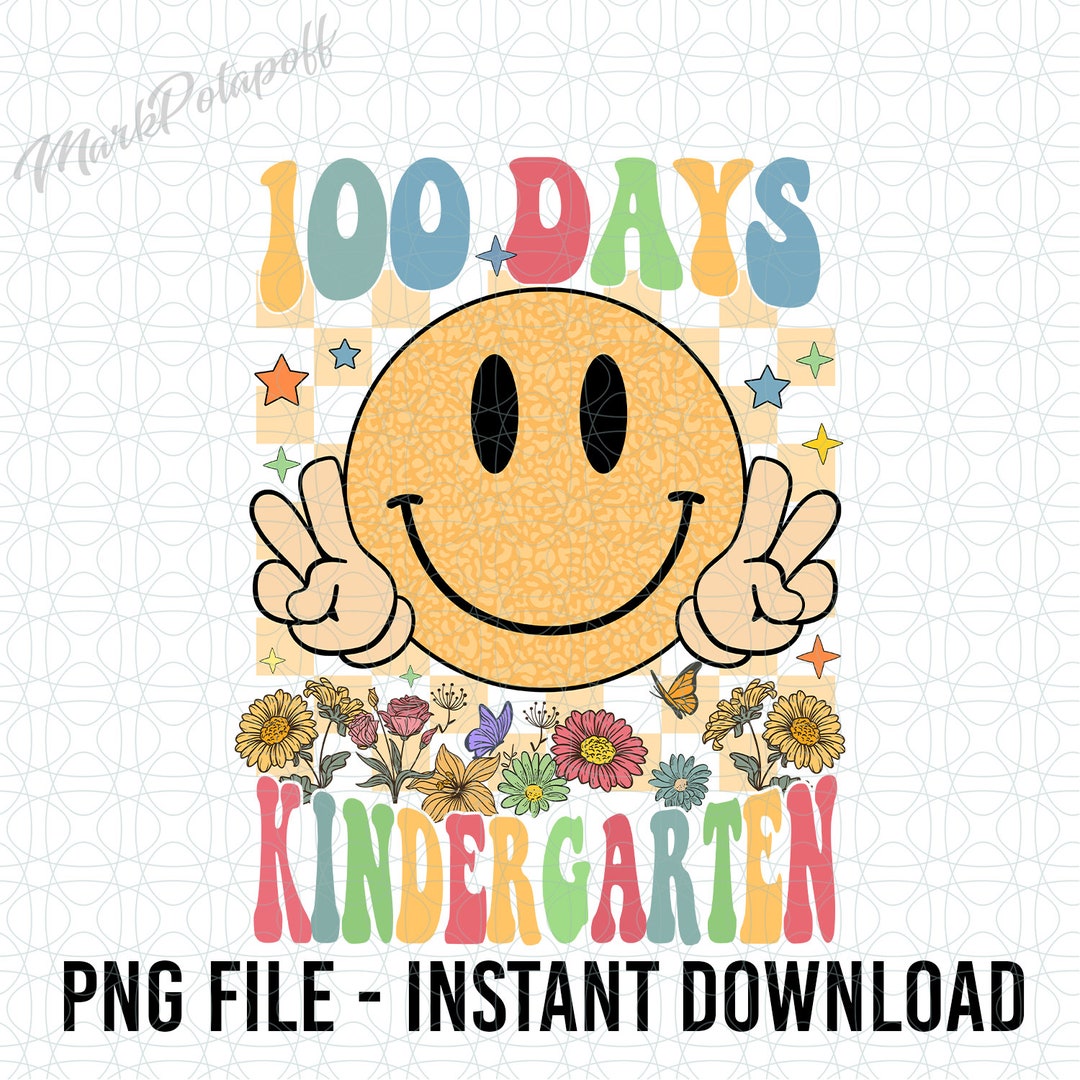 100 Days of Kindergarten Png, 100th Days of Kindergarten Png, 100th ...