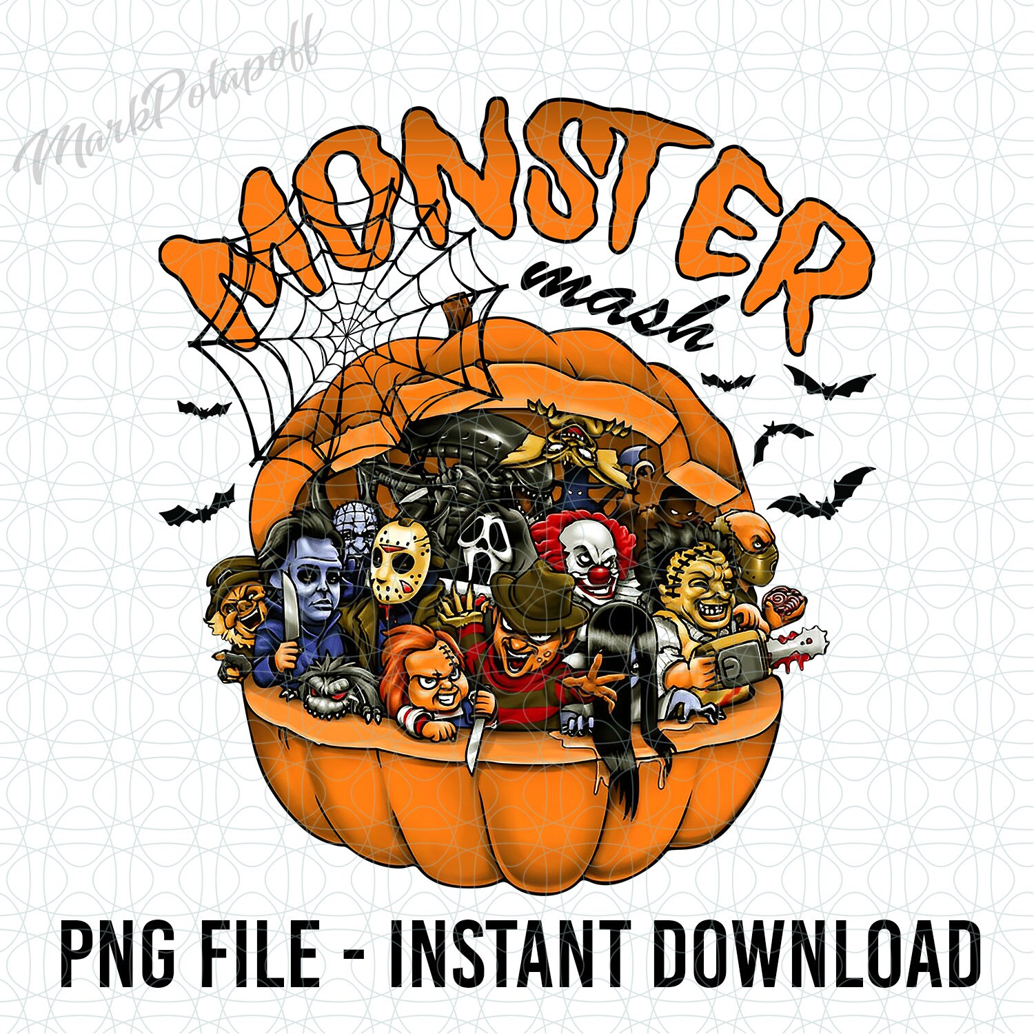 Monster Mash Png Halloween Monster Png Halloween Horror Png - Etsy