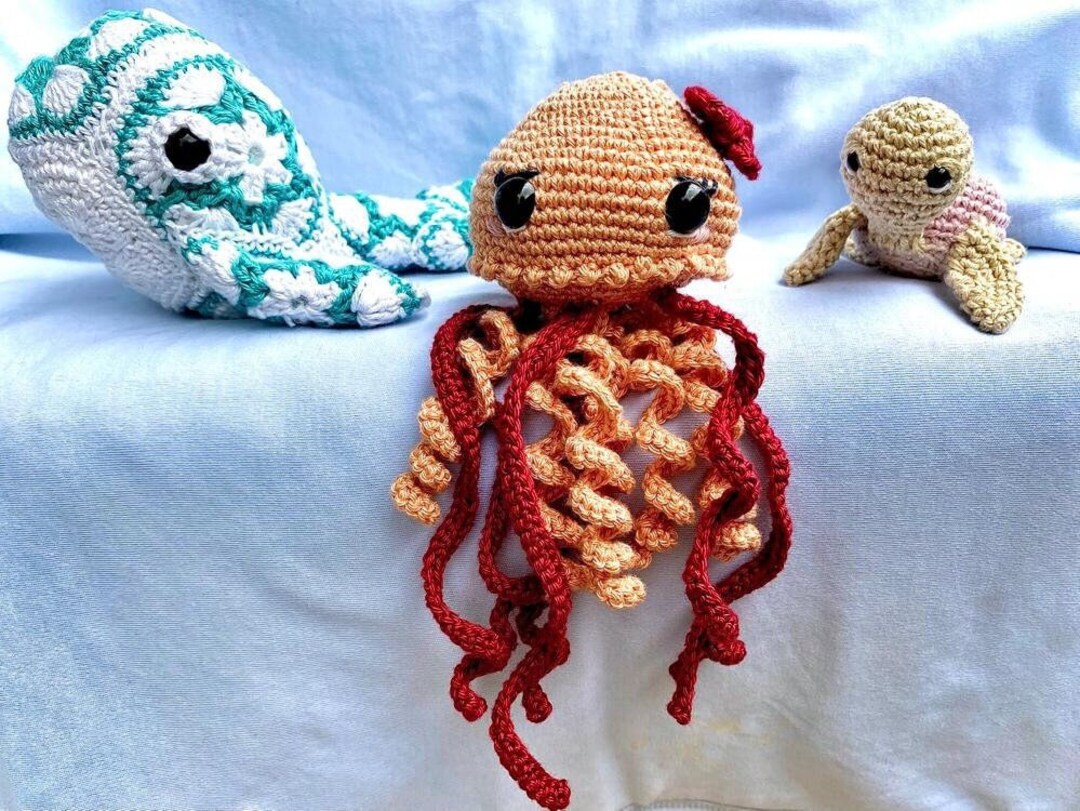 Crochet Plush Medusa With Bow - Etsy