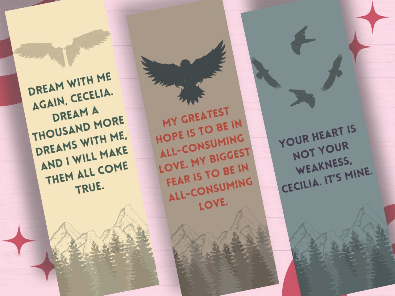 Ravenhood Bookmarks, Flock Bookmark, Exodus Bookmark, the Finish Line ...